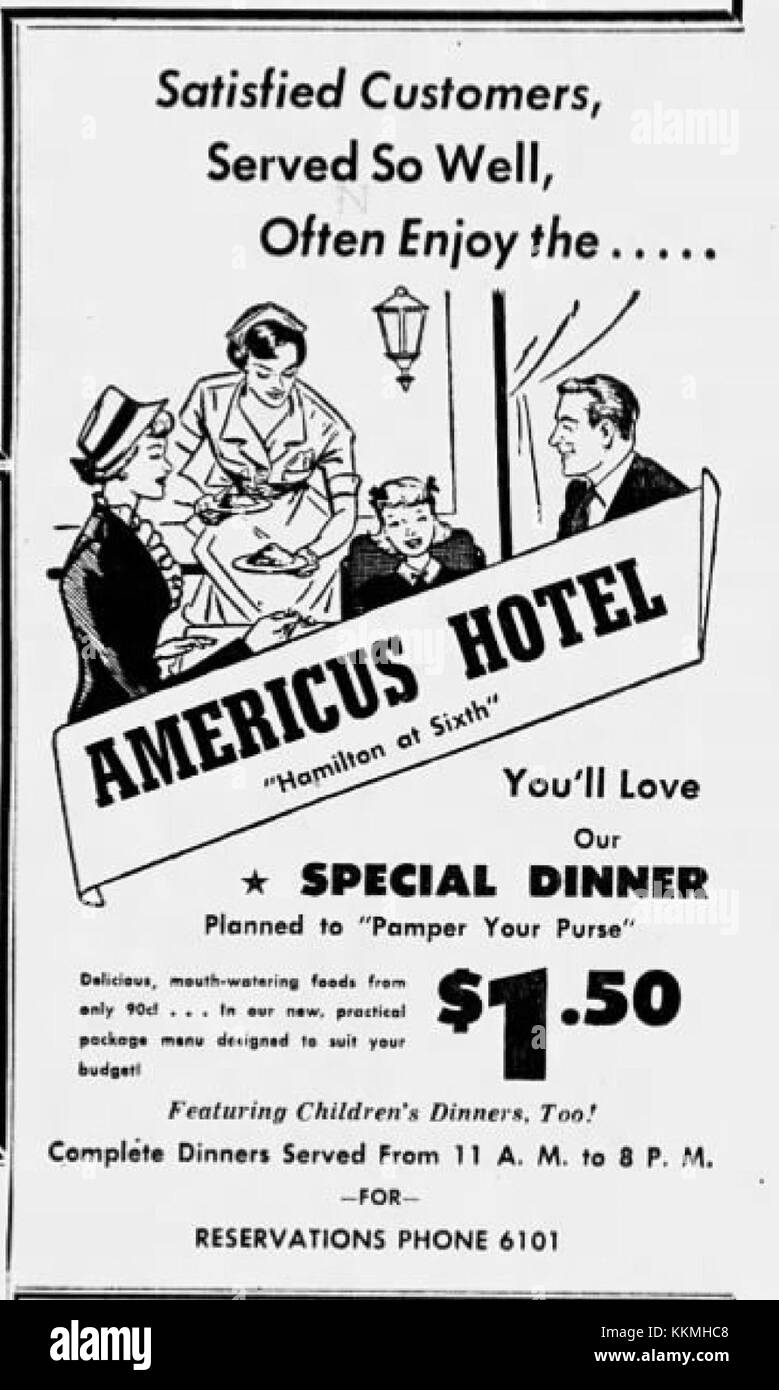 The Americus Hotel in Allentown, Pennsylvania, was an iconic building ...