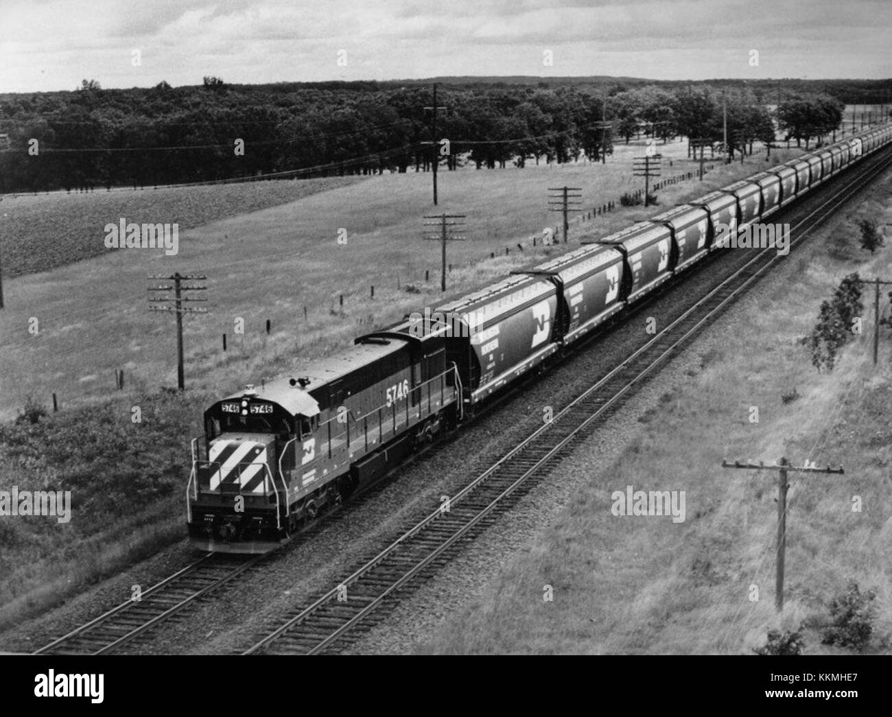 This image shows a Burlington Northern covered hopper car in 1971, a ...
