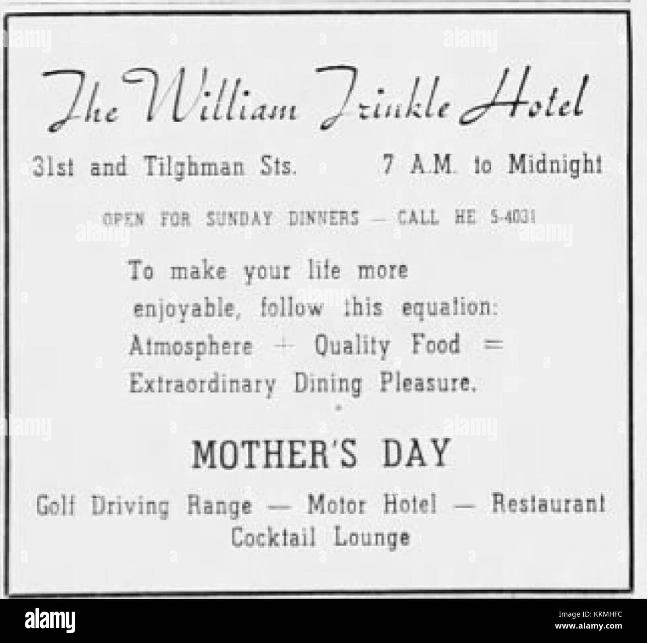 The William Trinkle Hotel, located in Allentown, Pennsylvania, opened ...