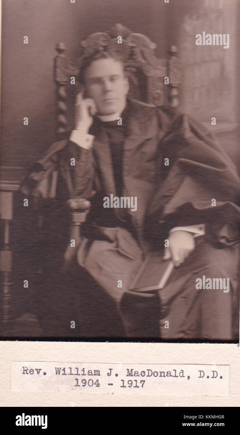 Rev. McDonald is a religious figure, possibly associated with a ...