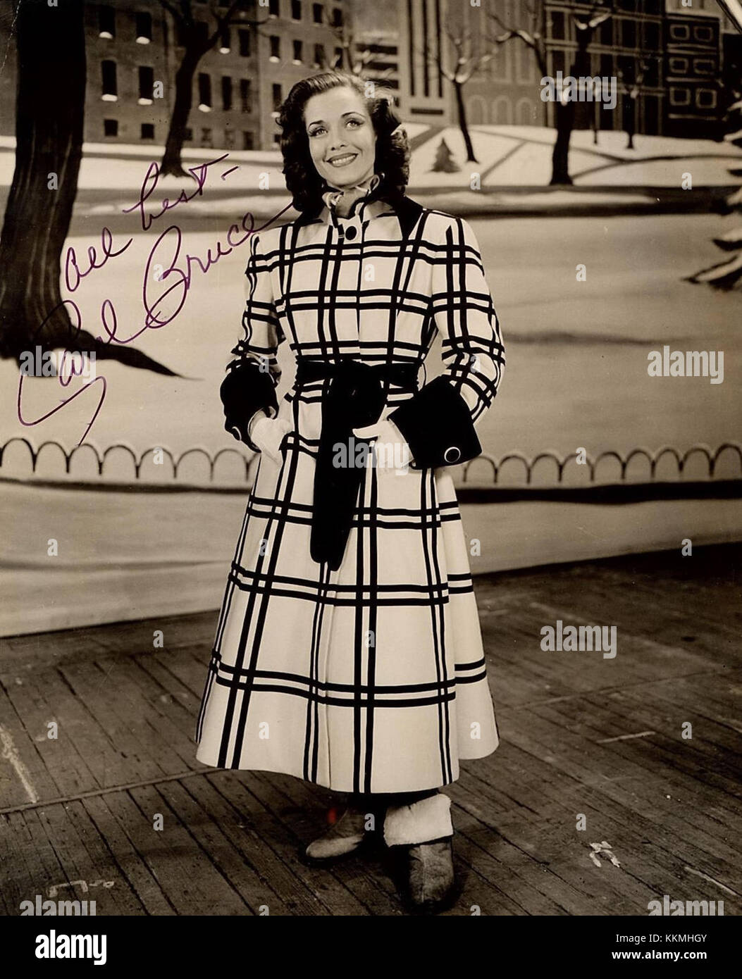 Carol Bruce is depicted along Fifth Avenue, an iconic street in New ...