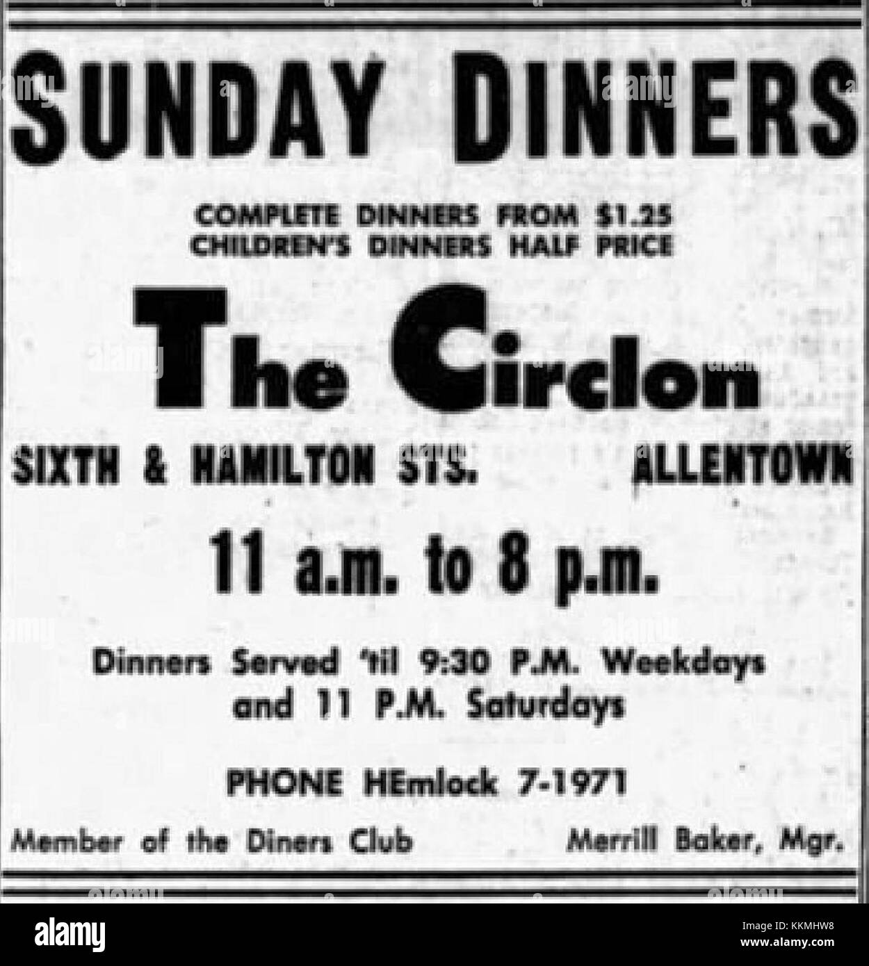 The Circlon Nightclub in Allentown, PA, was a popular venue in 1957 ...