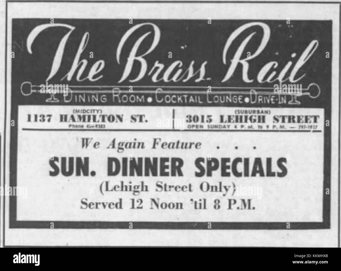 This event, held on October 14, 1962, at the Brass Rail in Allentown ...