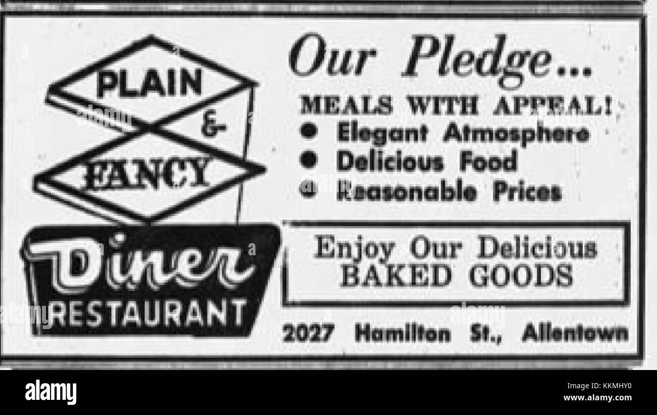 The Plain & Fancy Diner, located in Allentown, Pennsylvania, was a ...