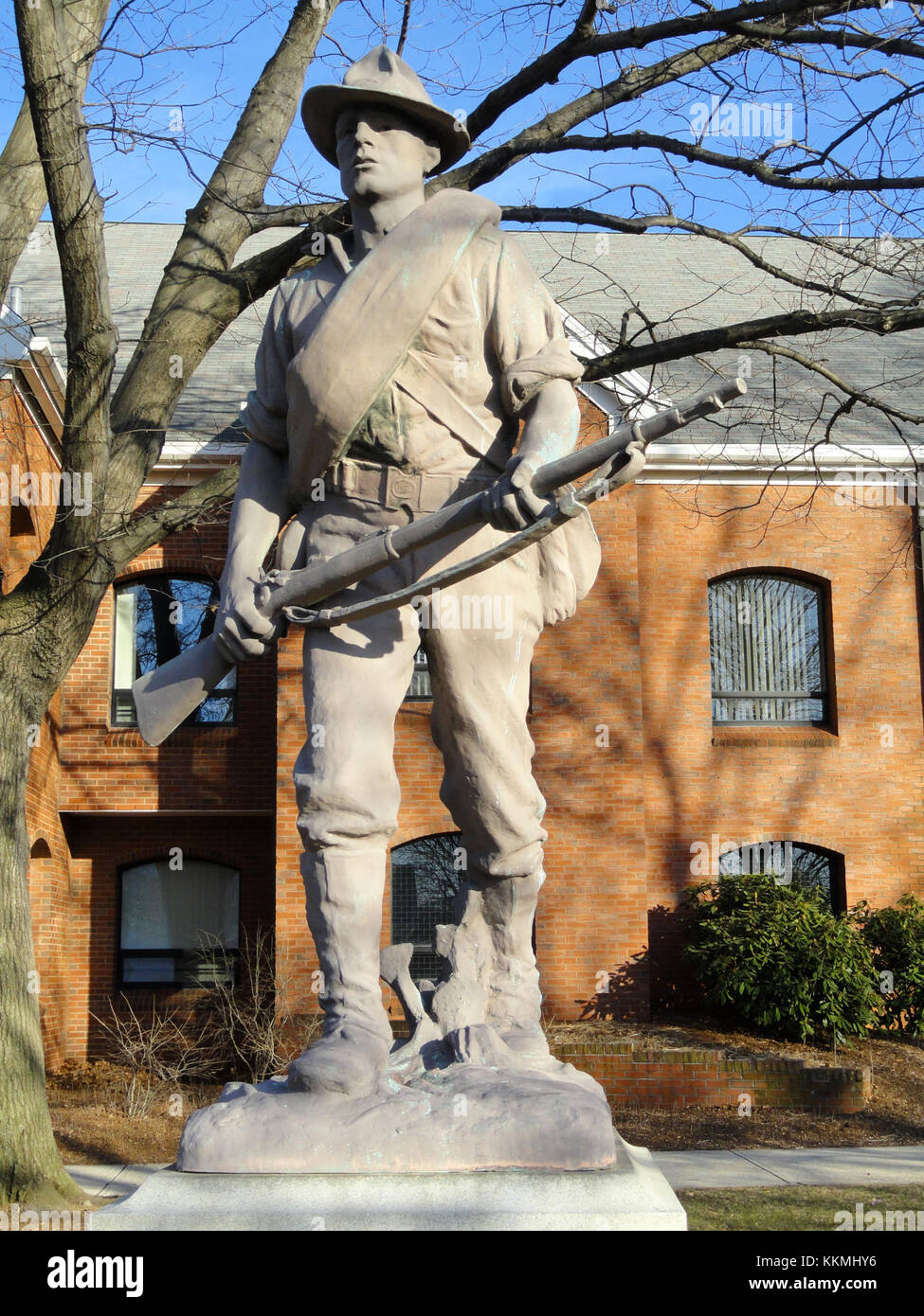 The Spanish War Memorial in Stoneham, Massachusetts, honors those who ...