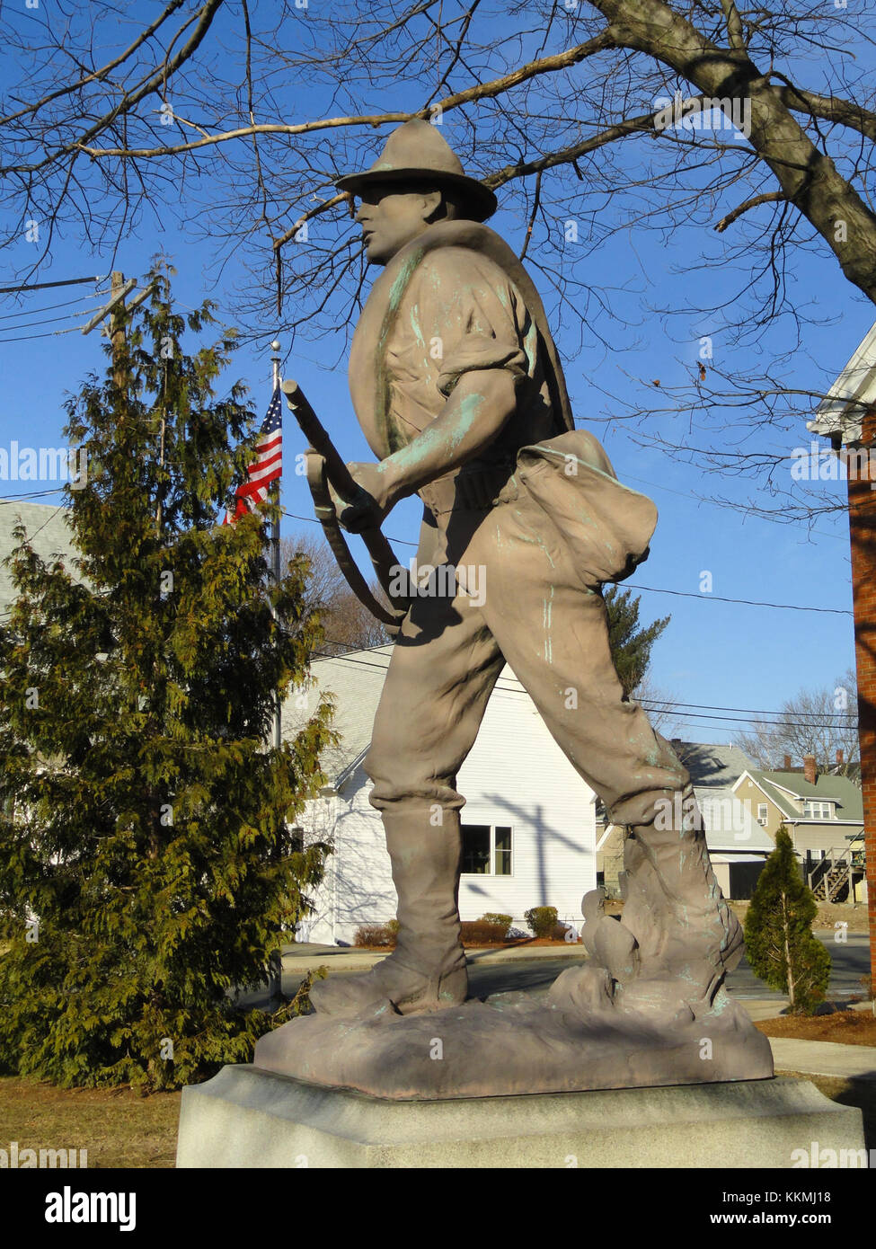 The Spanish War Memorial in Stoneham, Massachusetts, honors the ...