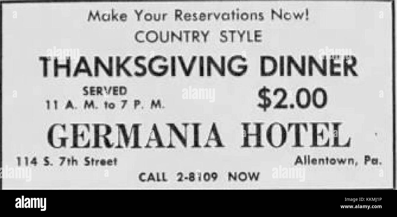 A historical image from November 16, 1949, depicting the Germania Hotel ...