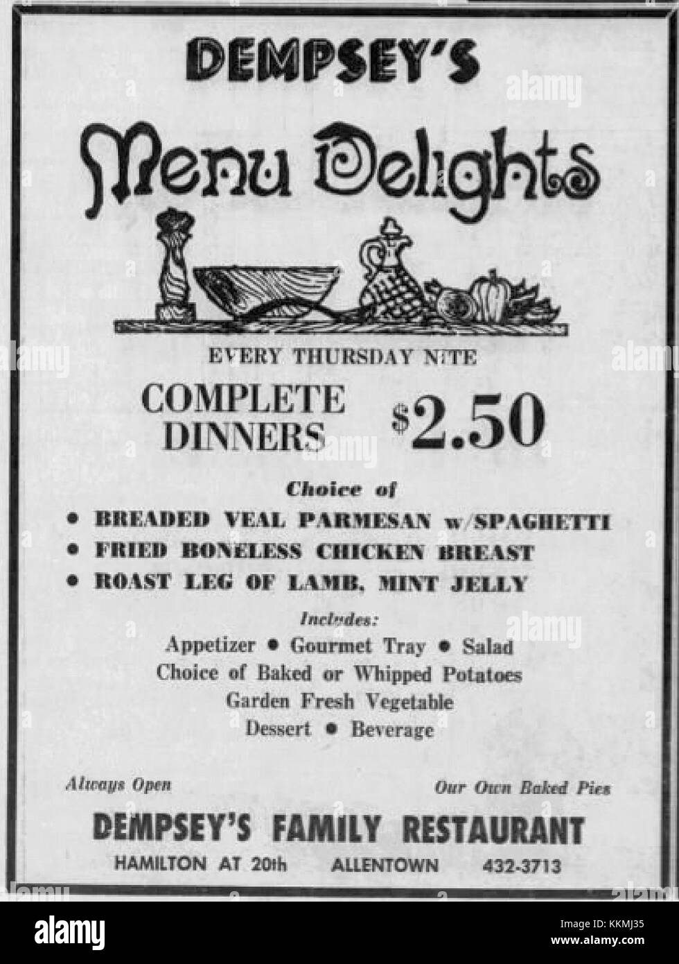 This image from September 14, 1972, features Dempsey's Diner in ...