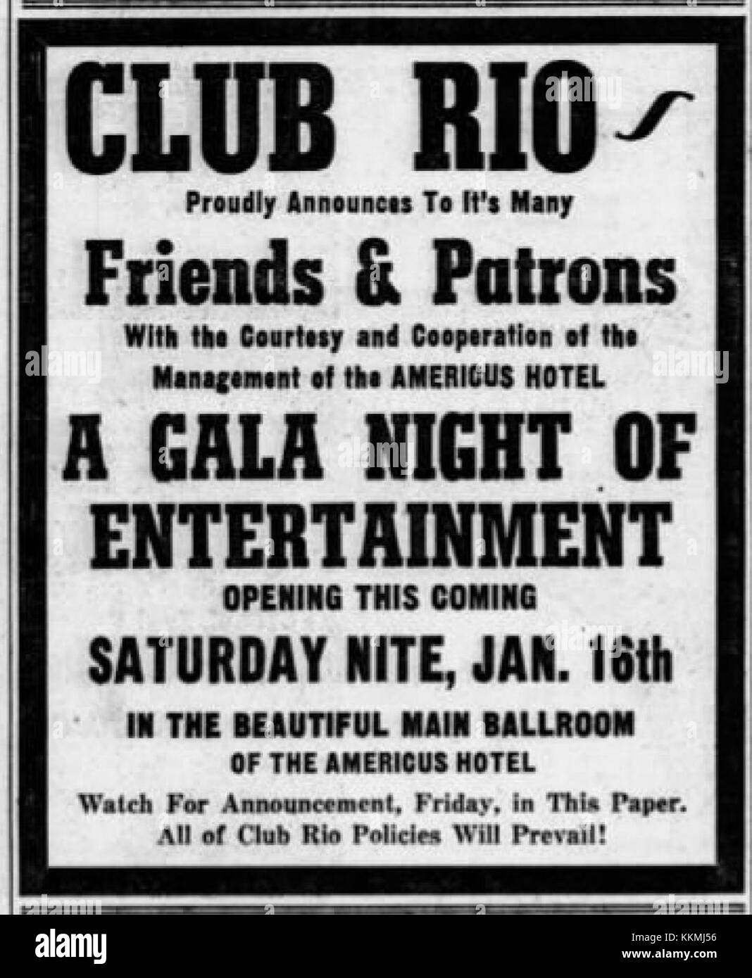 1940s night club hi-res stock photography and images - Alamy