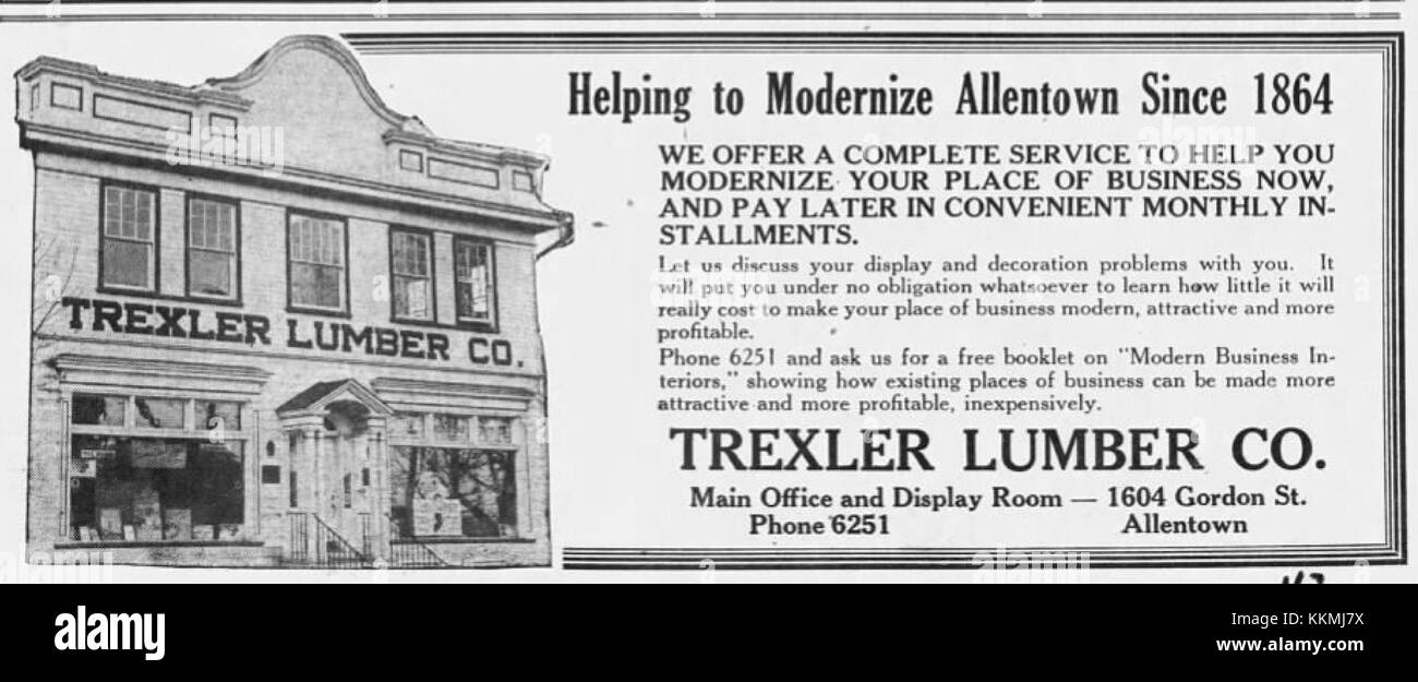 The Trexler Lumber Company was a prominent supplier of wood products in ...