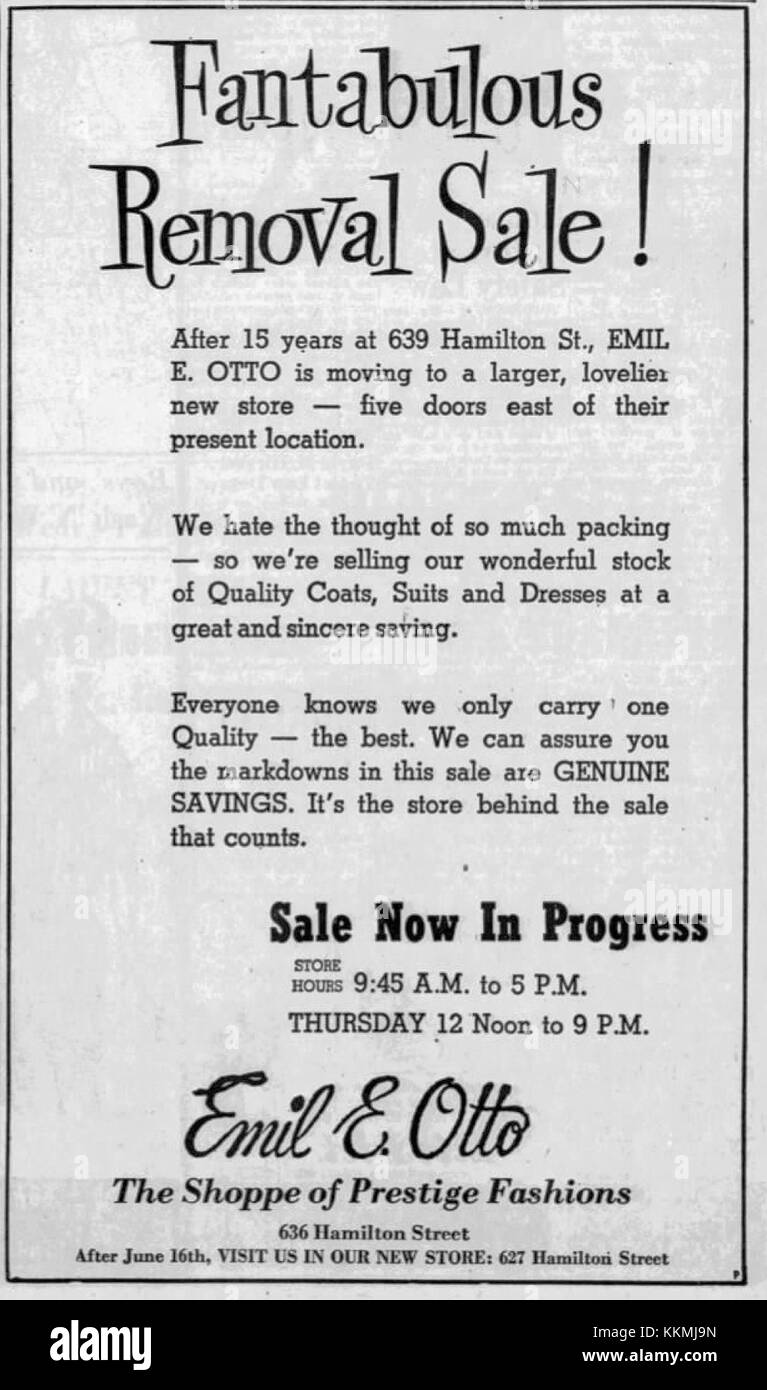 Emil E. Otto's 1959 event in Allentown, Pennsylvania, on June 3rd, is a ...