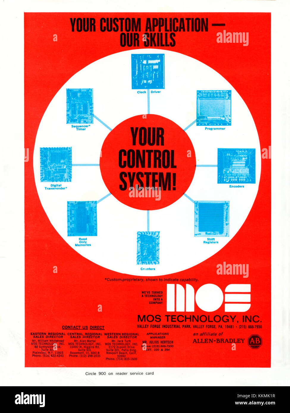 This advertisement from MOS Technology, dated April 26, 1973 ...