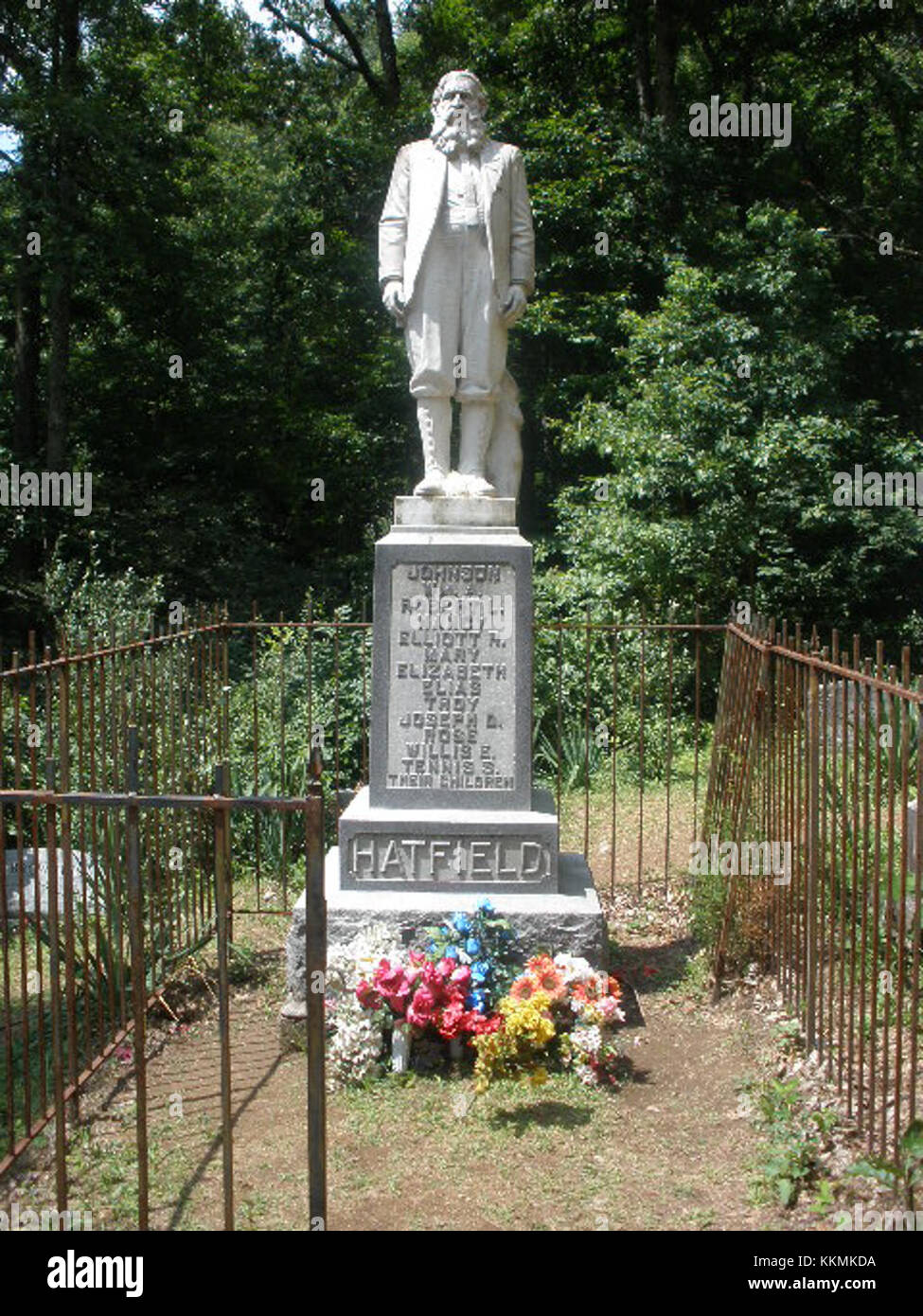 This image captures a figure identified as the leader of the Hatfield ...