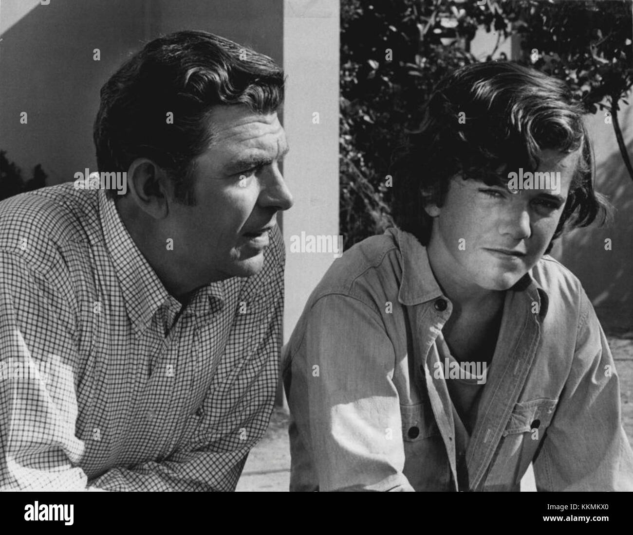 Headmaster Andy Griffith, pictured with actor Butch Patrick, showcases ...
