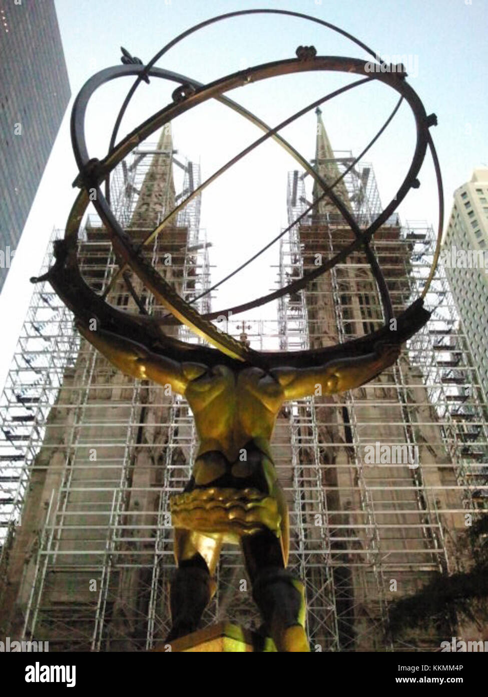 Photograph of Samsung's advertisement displayed at Rockefeller Center ...