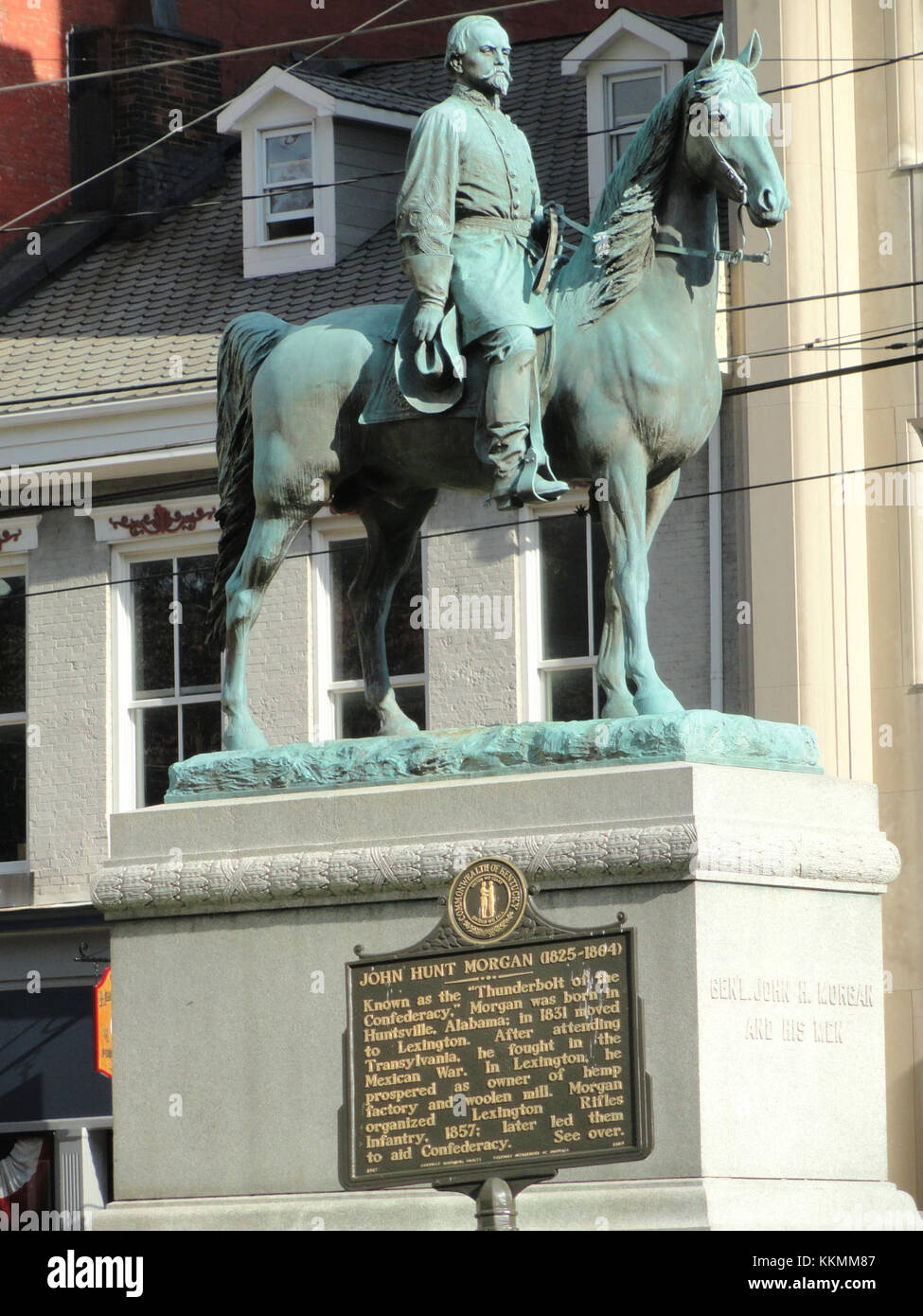 The John Hunt Morgan Memorial in Lexington, Kentucky, commemorates the ...