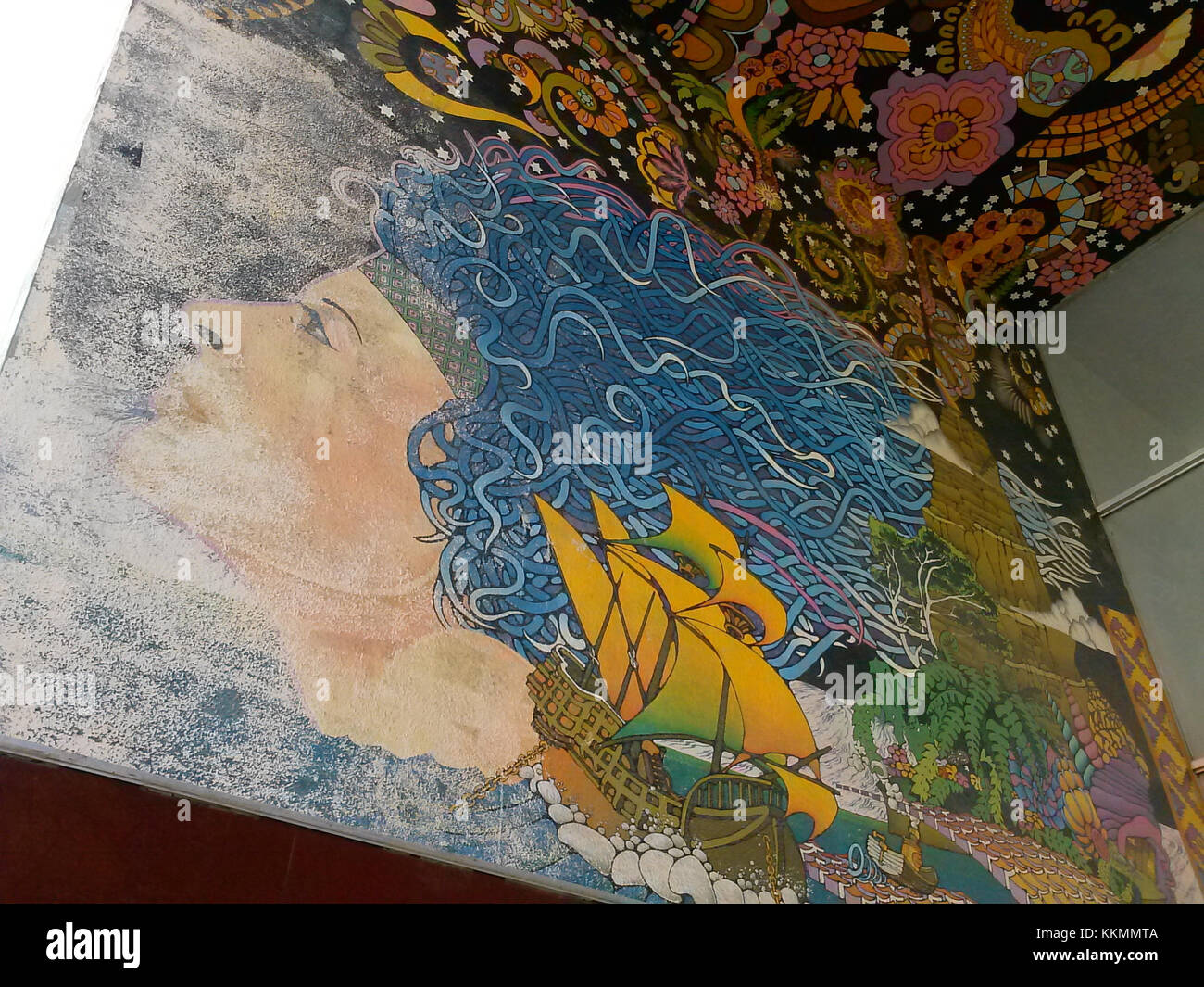 Frank Carson Sacramento mural 13 14 Stock Photo - Alamy