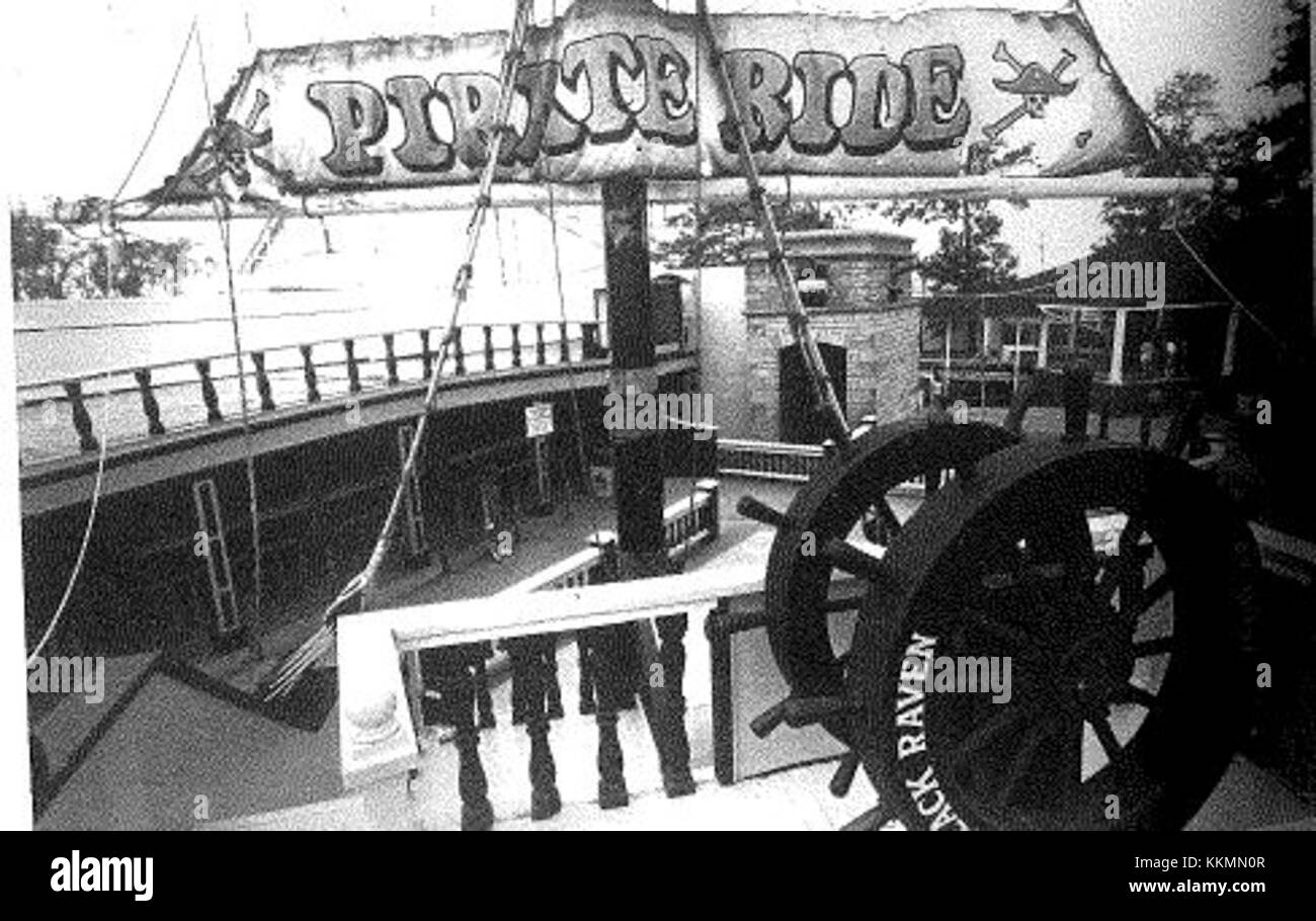 Cedar Point Pirate Ride in 1966 Stock Photo - Alamy