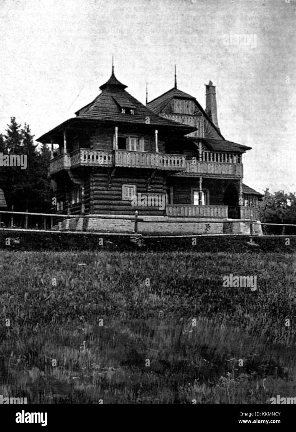 This image features a house in Rezek, capturing the architectural style ...