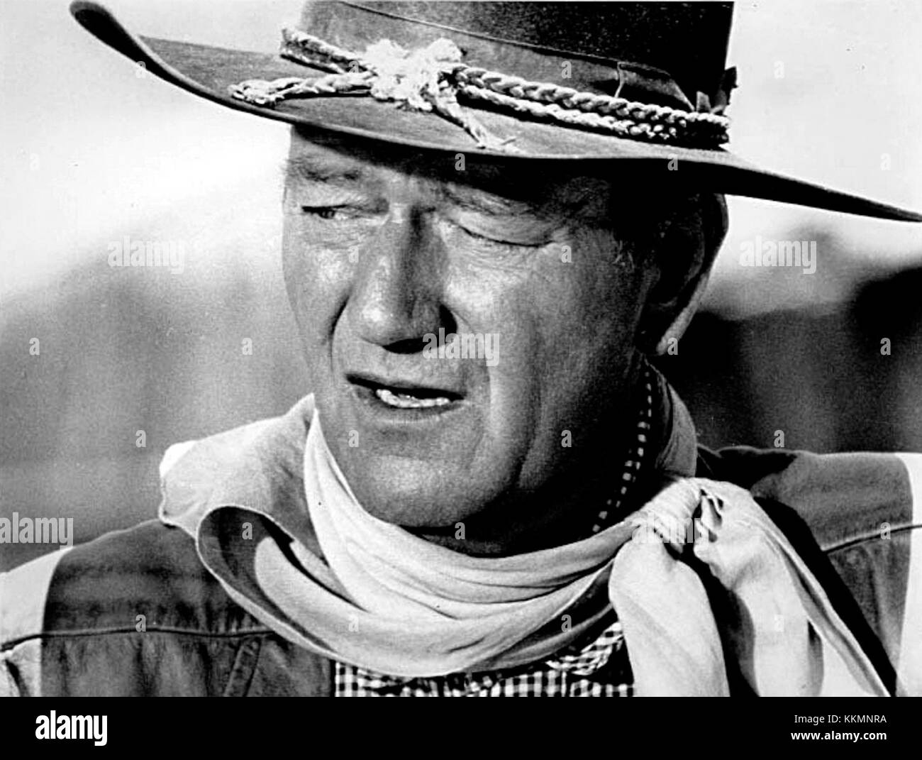 John Wayne, one of Hollywood's most iconic actors, is captured in this ...
