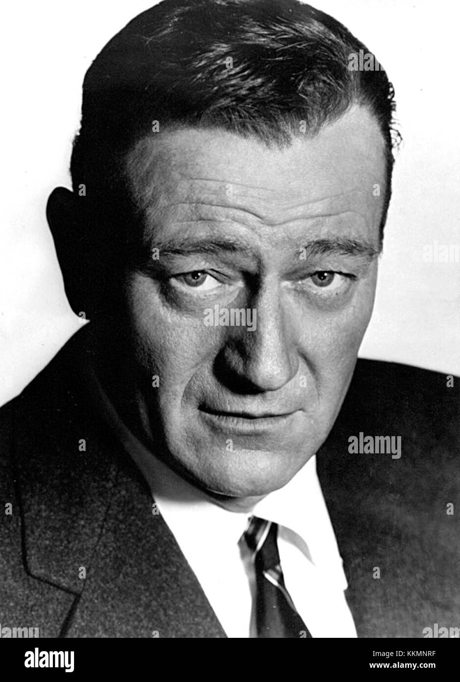 This portrait features John Wayne, an iconic American actor known for ...