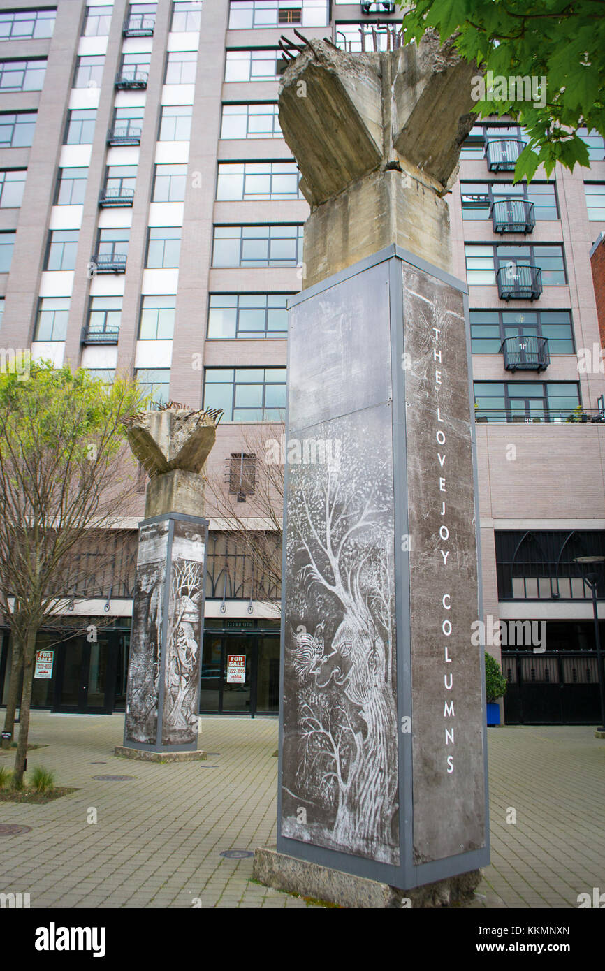 The Lovejoy Columns are architectural features that have cultural and ...