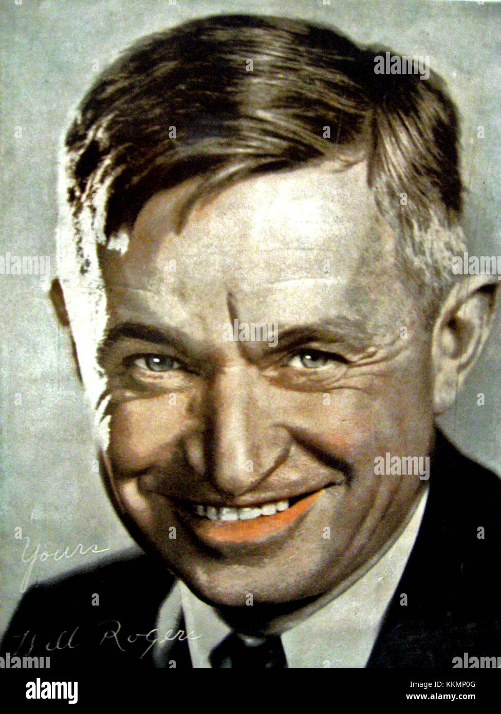 Will Rogers - 1940s - color Stock Photo - Alamy