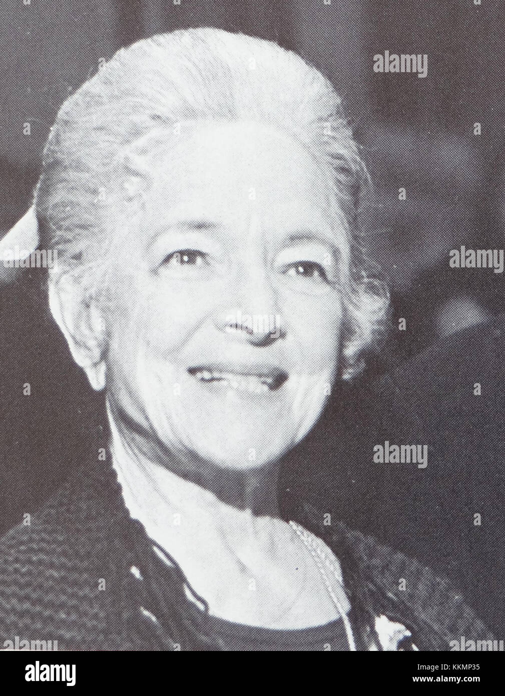 Helen Hayes, renowned American actress, captured in a cropped ...