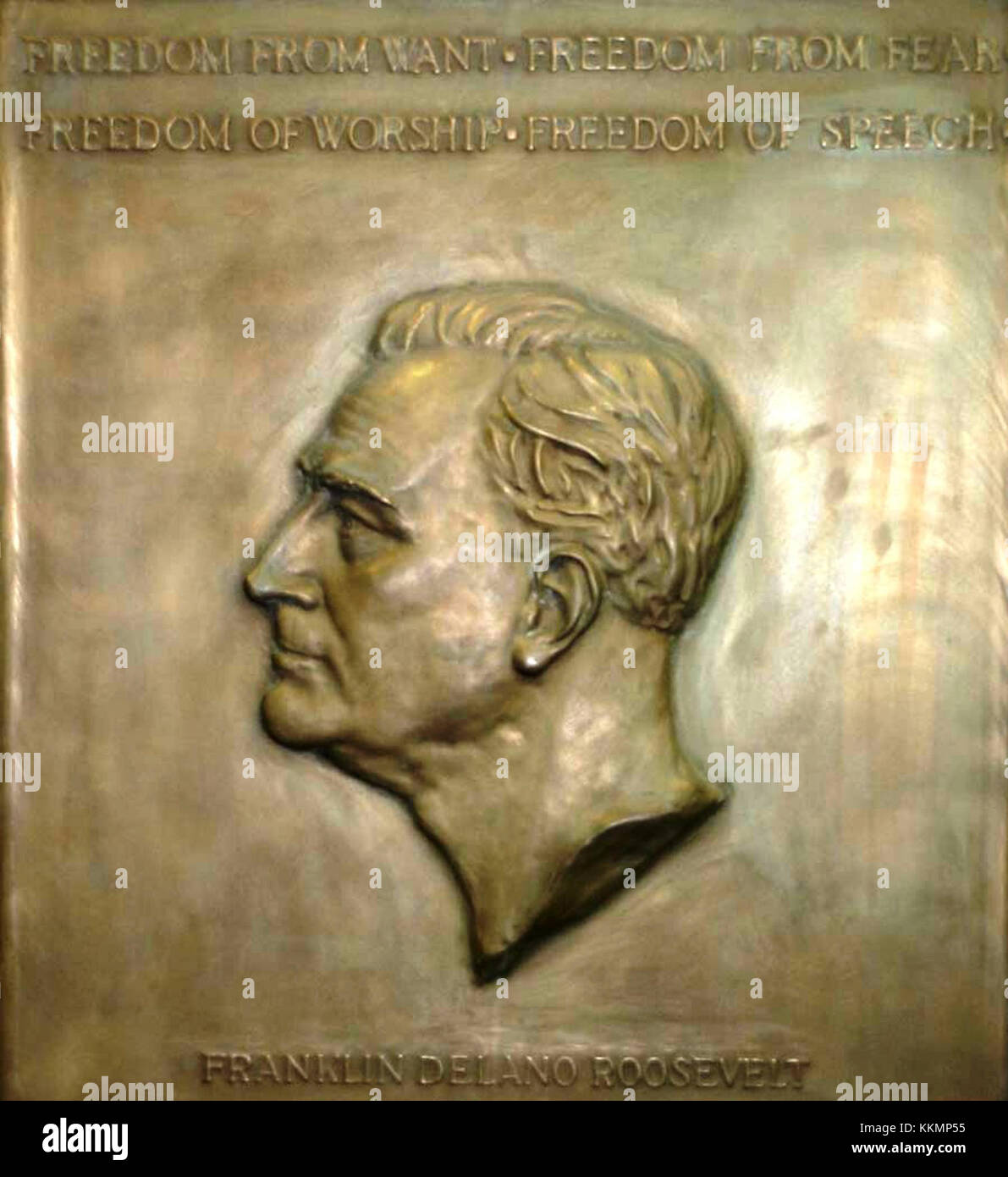 The Roosevelt plaque commemorates the achievements of Theodore ...