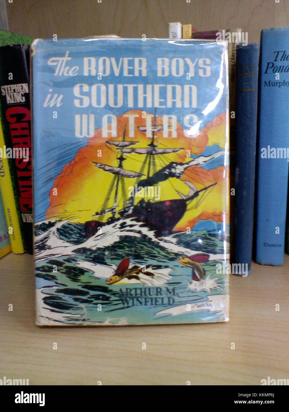 A classic children's adventure book, *Rover Boys in Southern Waters ...