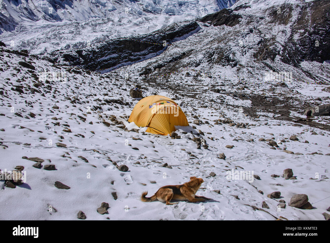 Manaslu, world's eighth highest peak (8,163 metres), seen from Manaslu ...