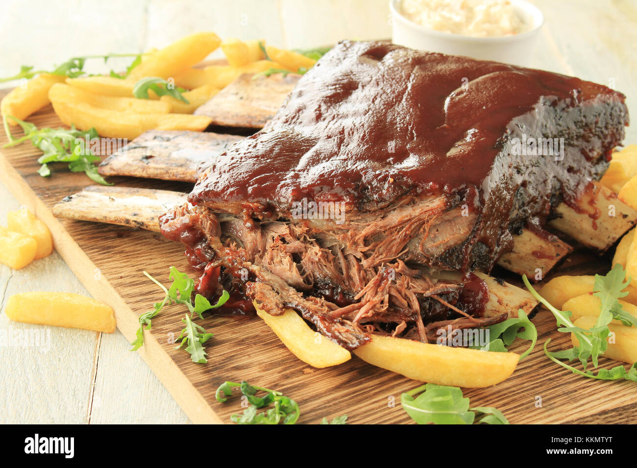 beef ribs in bbq sauce Stock Photo - Alamy