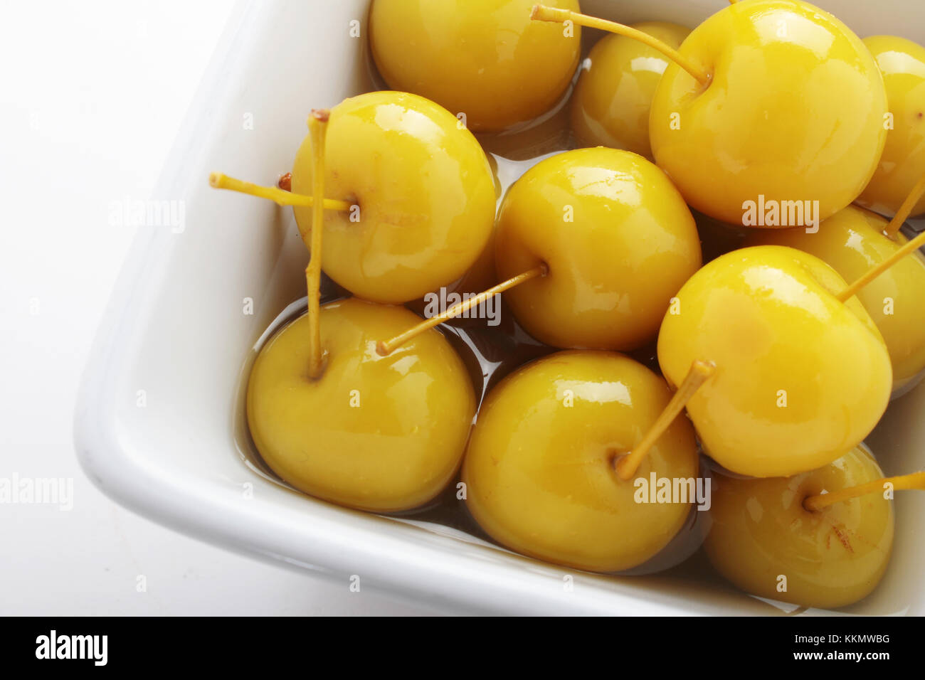 cheery apples in syrup Stock Photo - Alamy