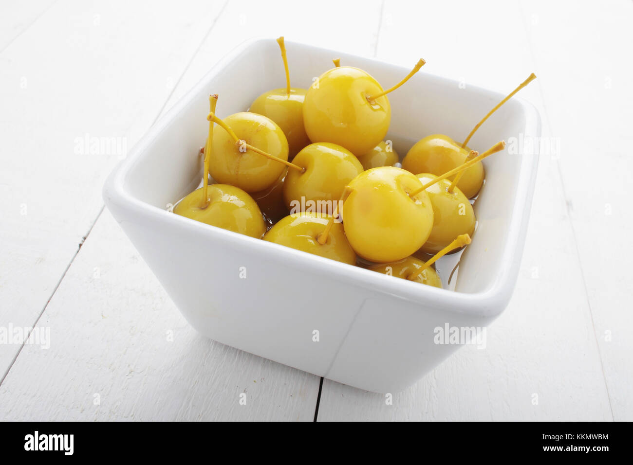cheery apples in syrup Stock Photo - Alamy