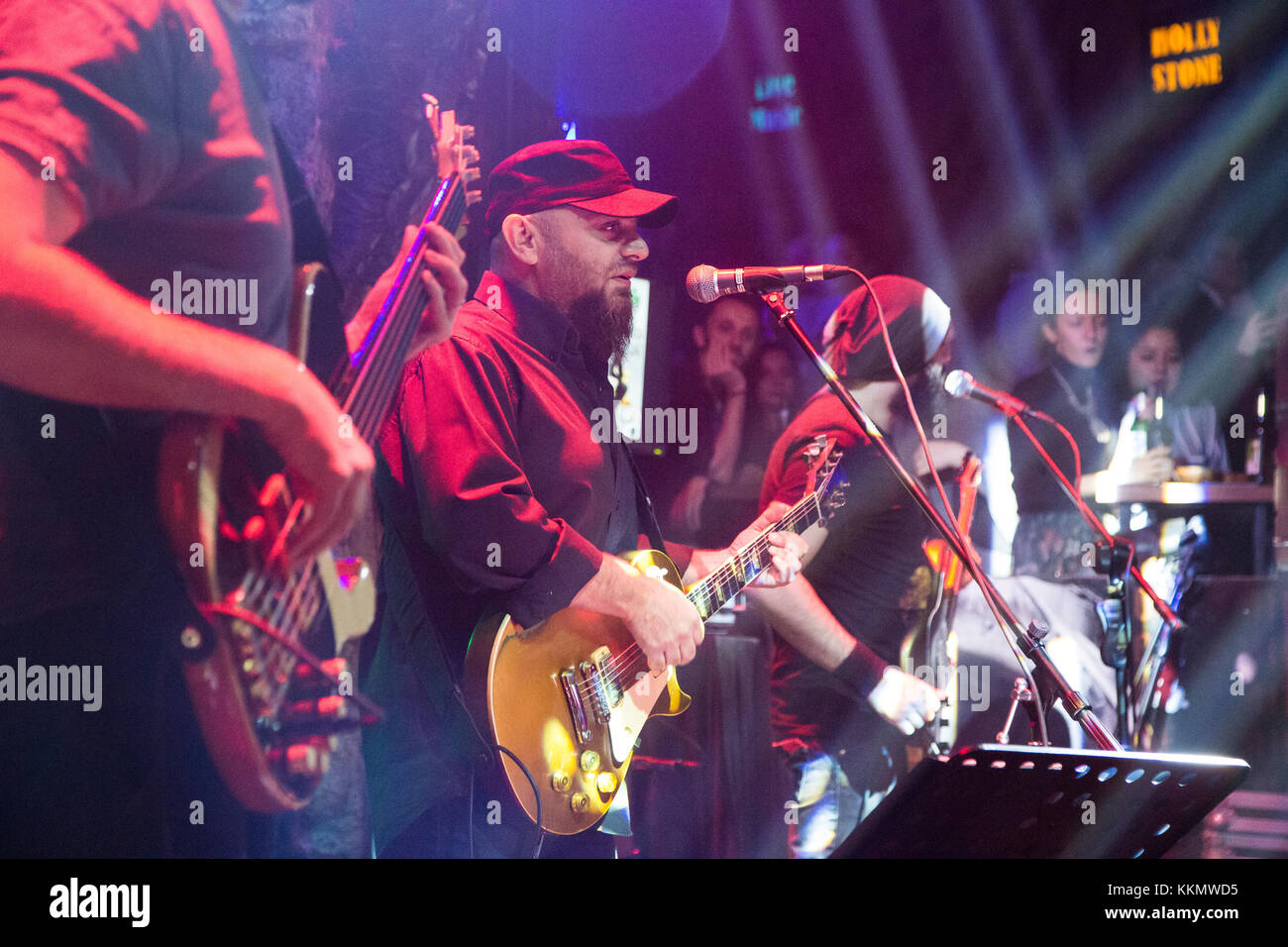 Antalya, Turkey - March 31,2017: Turkish band Pilli Bebek, performs ...