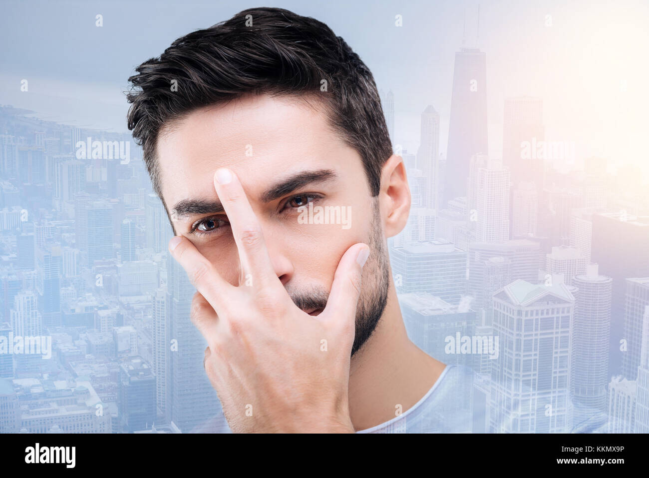 Serious male person thinking about life Stock Photo - Alamy