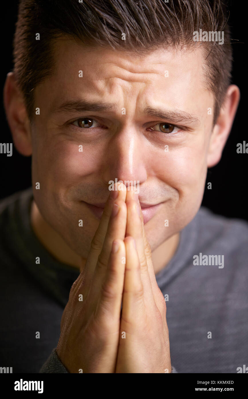 Crying into camera hi-res stock photography and images - Alamy