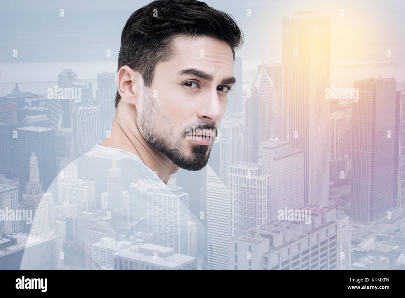 Turning head to camera hi-res stock photography and images - Alamy