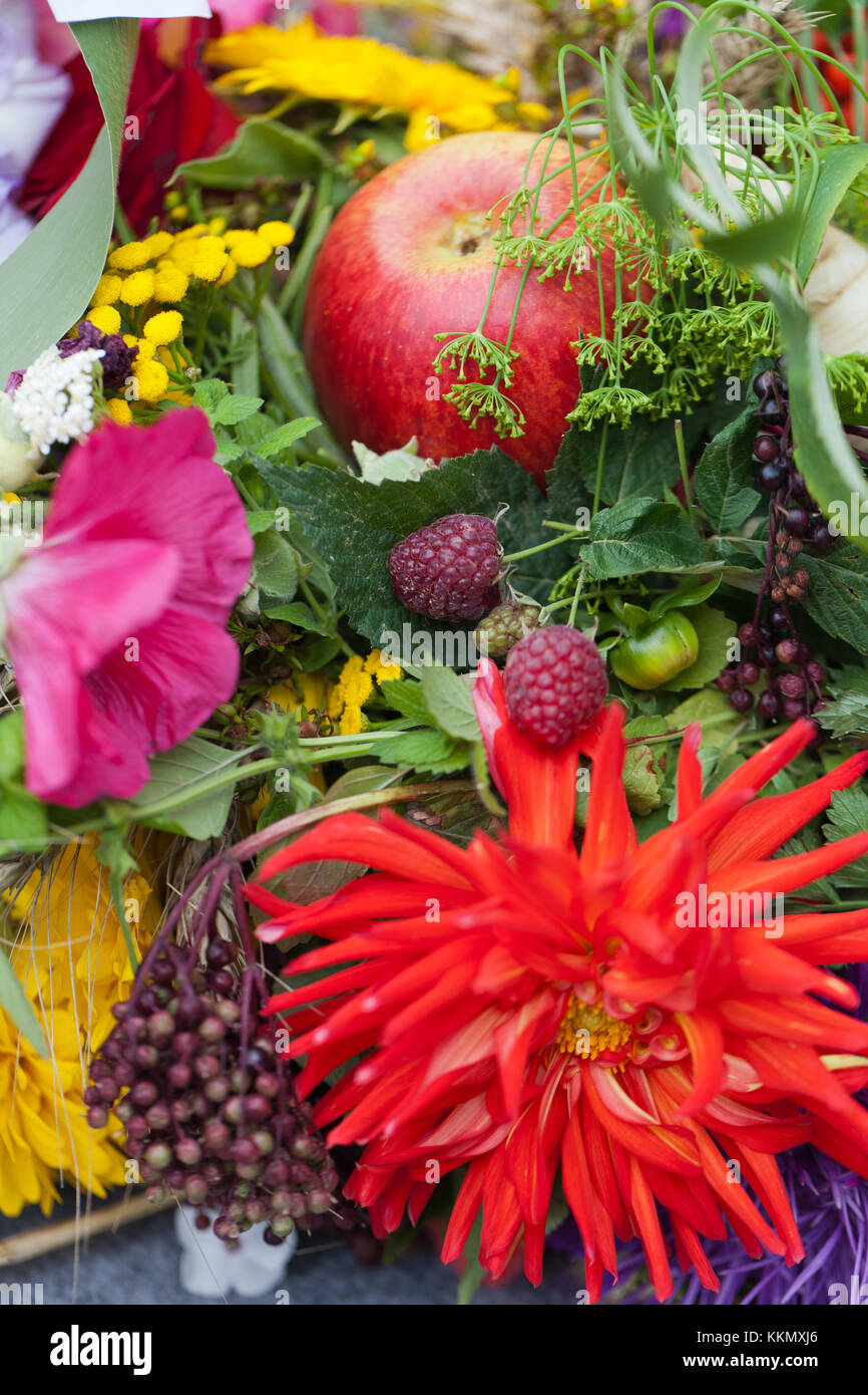 beautiful bouquets of flowers and herbs Stock Photo - Alamy