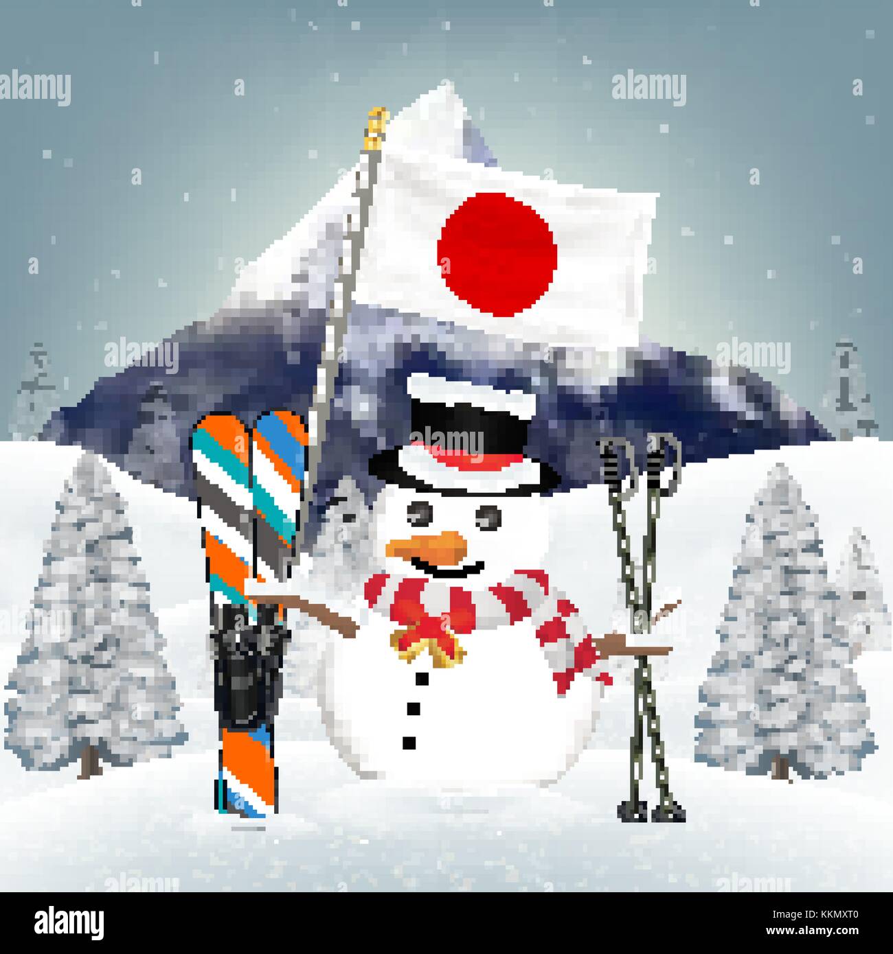 Japan ski Stock Vector Images - Alamy