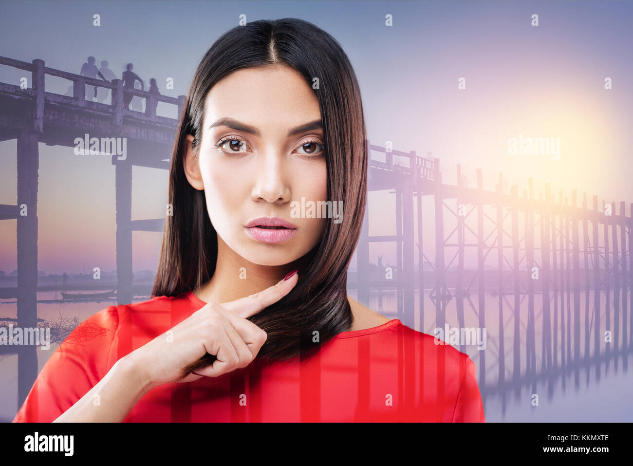 Emotional female portrait hi-res stock photography and images - Alamy