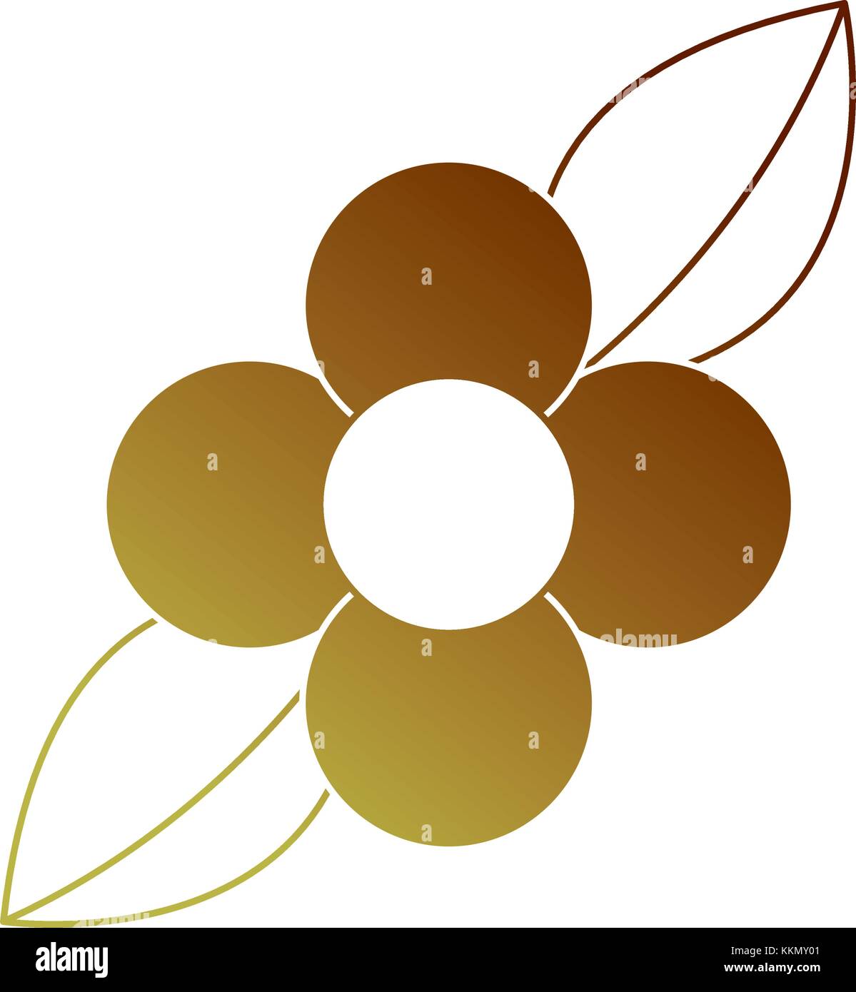 flower leaves natural flora bloom icon Stock Vector Image & Art - Alamy