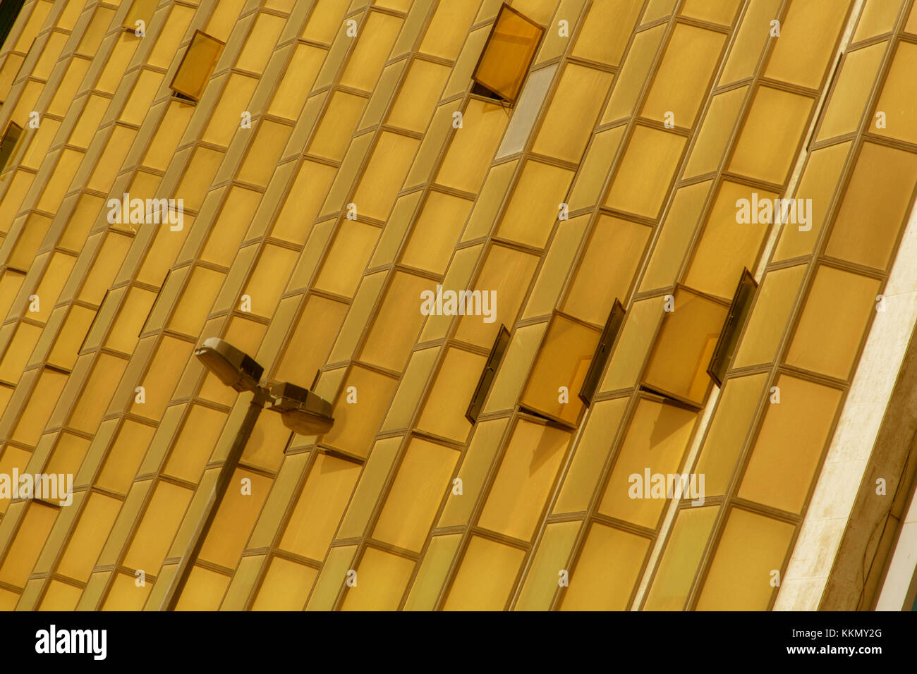 Image of the windows of a mirror building in Dubai. The color of the ...