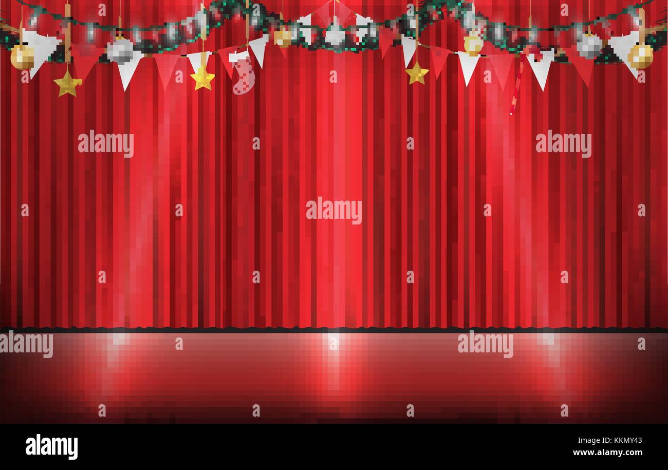 Christmas theater show festive Stock Vector Images - Alamy