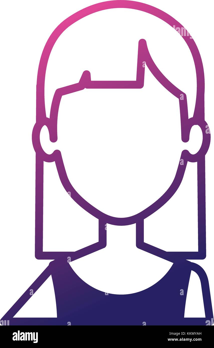beautiful woman avatar character vector illustration design Stock ...