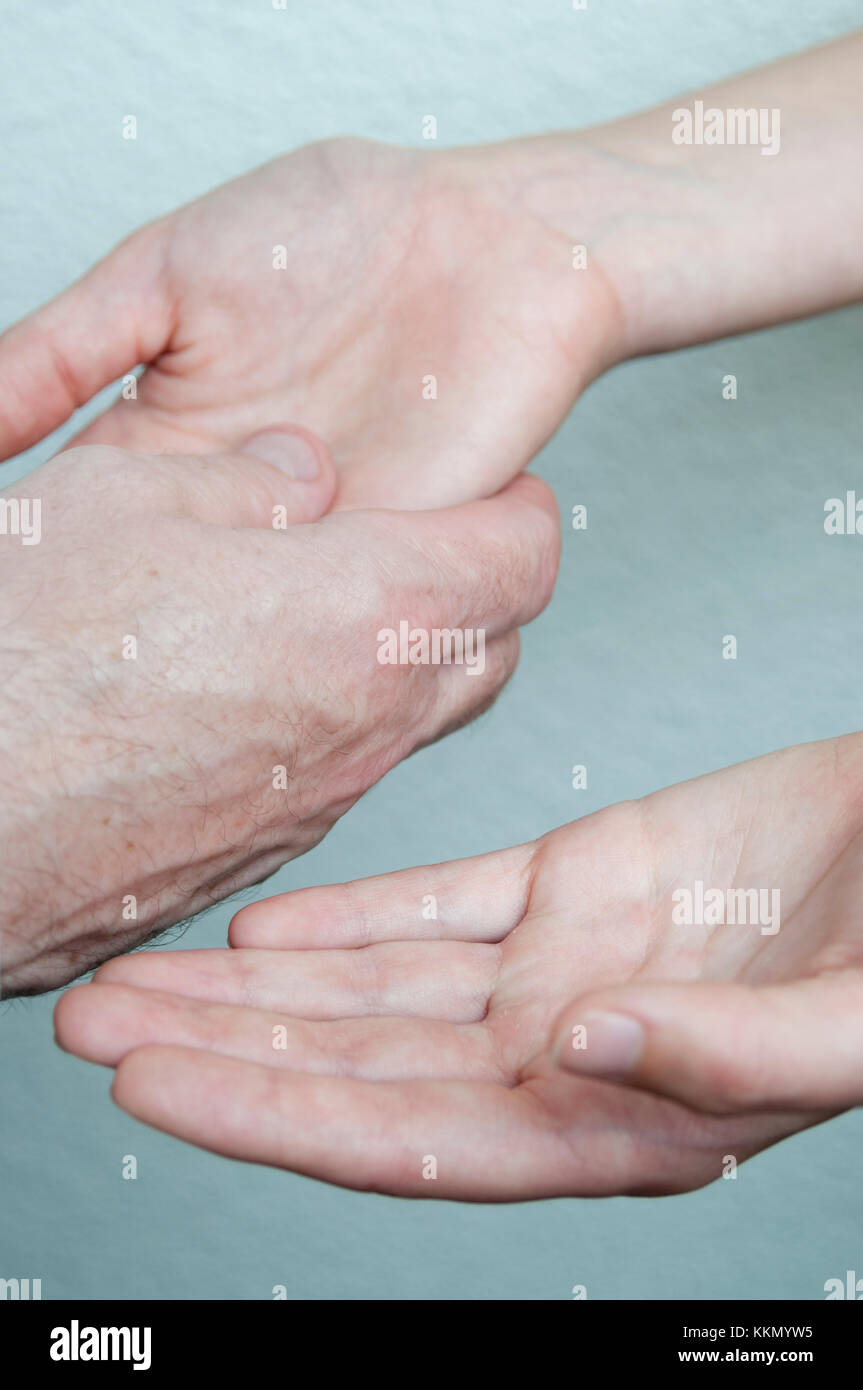 Priest anointing sick hi-res stock photography and images - Alamy