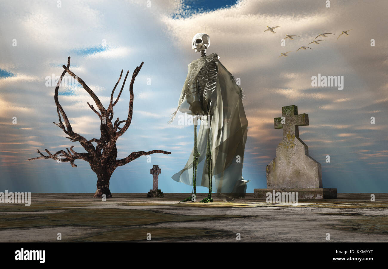 Ghostly skeleton hi-res stock photography and images - Alamy