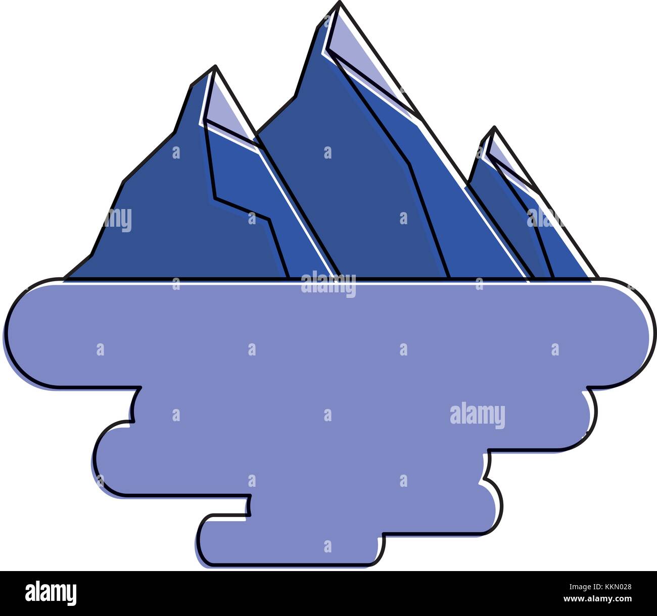 Wide view forest mountain Stock Vector Images - Alamy