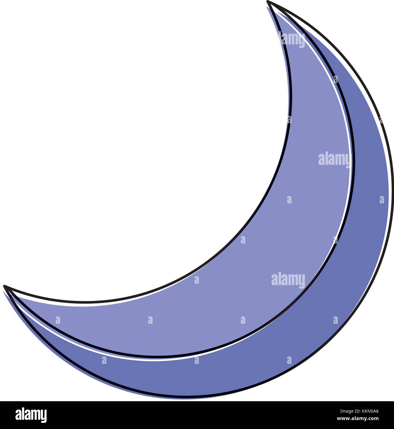 half moon night celestial natural image Stock Vector Image & Art - Alamy