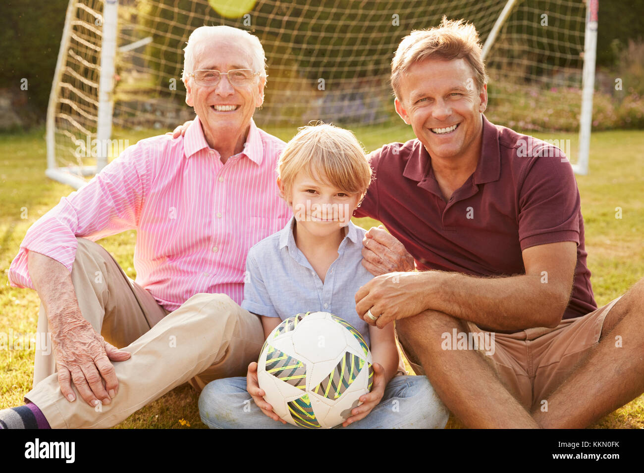 Three generations of men hi-res stock photography and images - Alamy